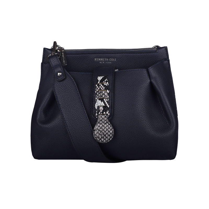 Kenneth Cole Navy Blue Solid Sling Bag: Buy Kenneth Cole Navy Blue ...