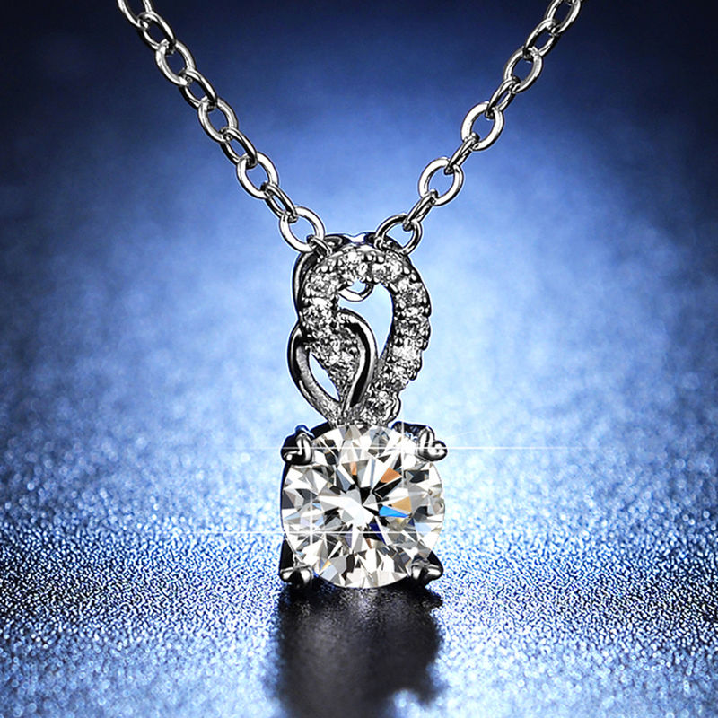 Buy Designs & You Silver Plated Crystal Studded Mayur themed Solitaire ...