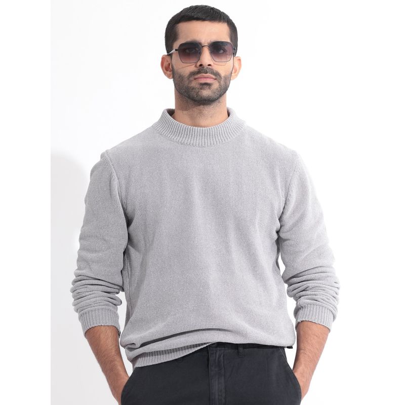 Buy Rare Rabbit Chenee Light Grey Sweater Online
