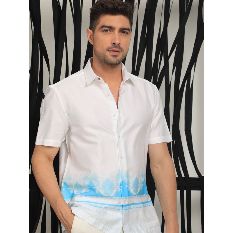 Buy Rare Rabbit Modoc Primary White Shirt Online