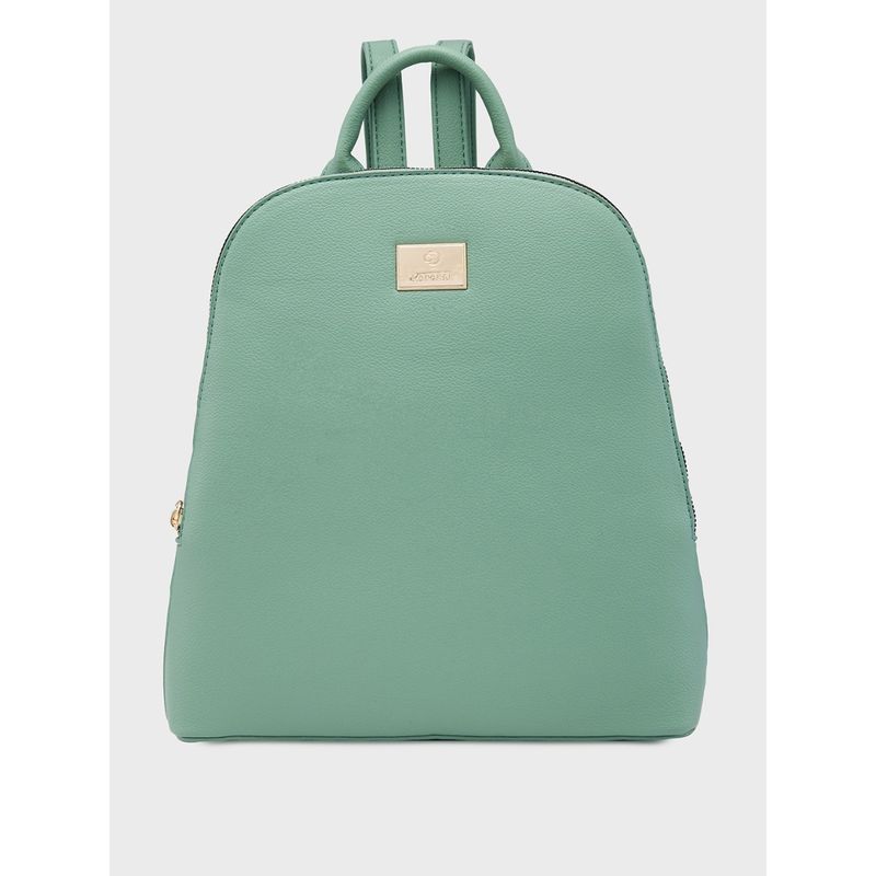 Buy Caprese Green Solid Backpack Online