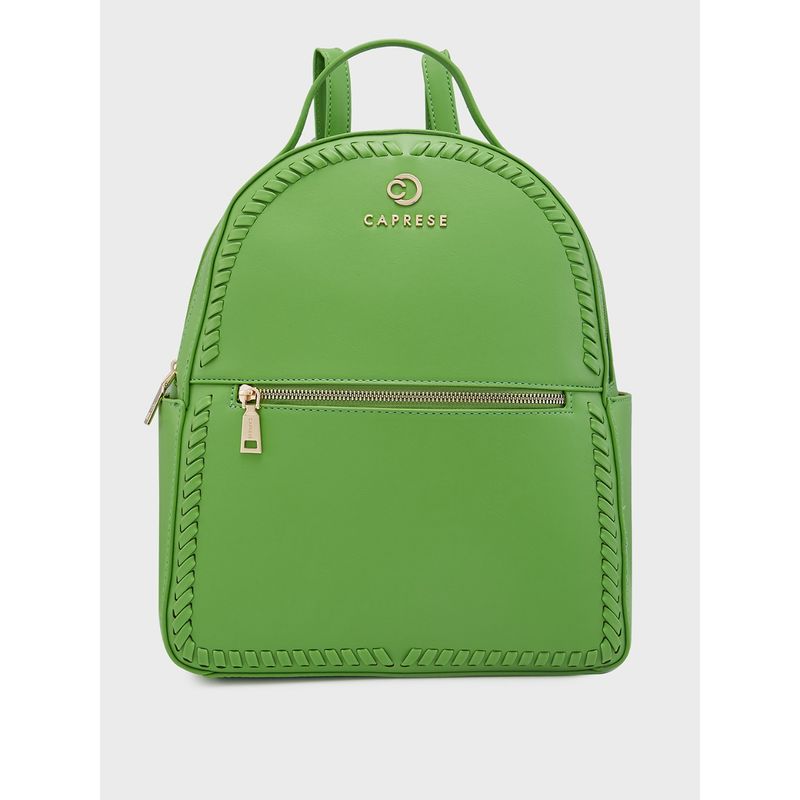 Buy Caprese Green Solid Backpack Online