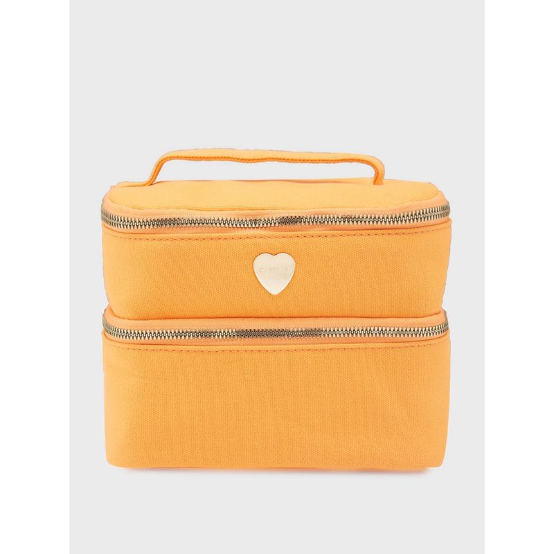 Buy Caprese Orange Solid Vanity Case Online