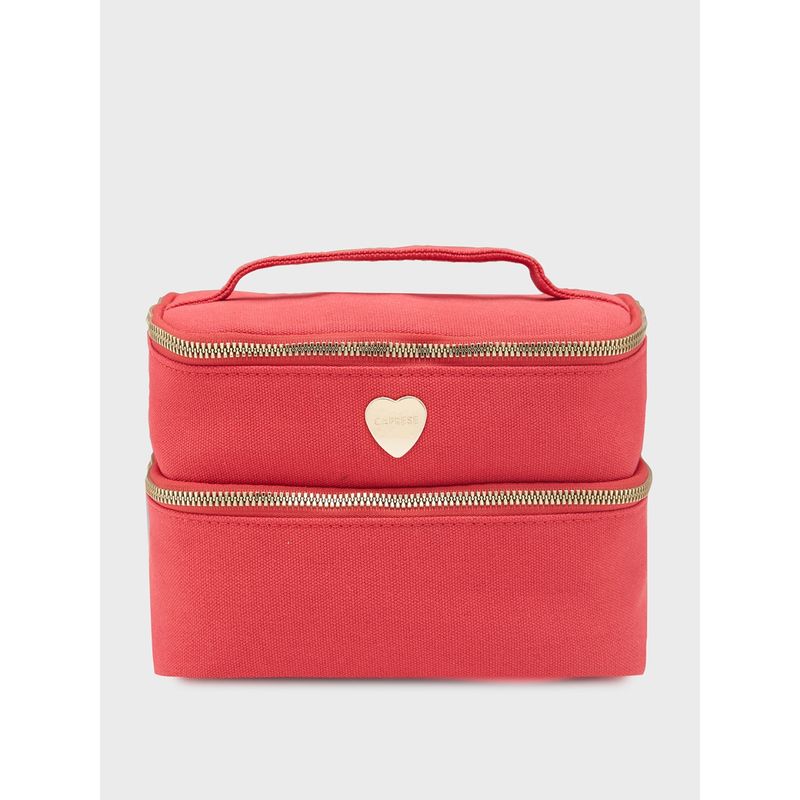 Buy Caprese Red Solid Vanity Case Online