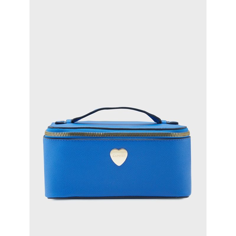 Buy Caprese Blue Solid Vanity Case Online
