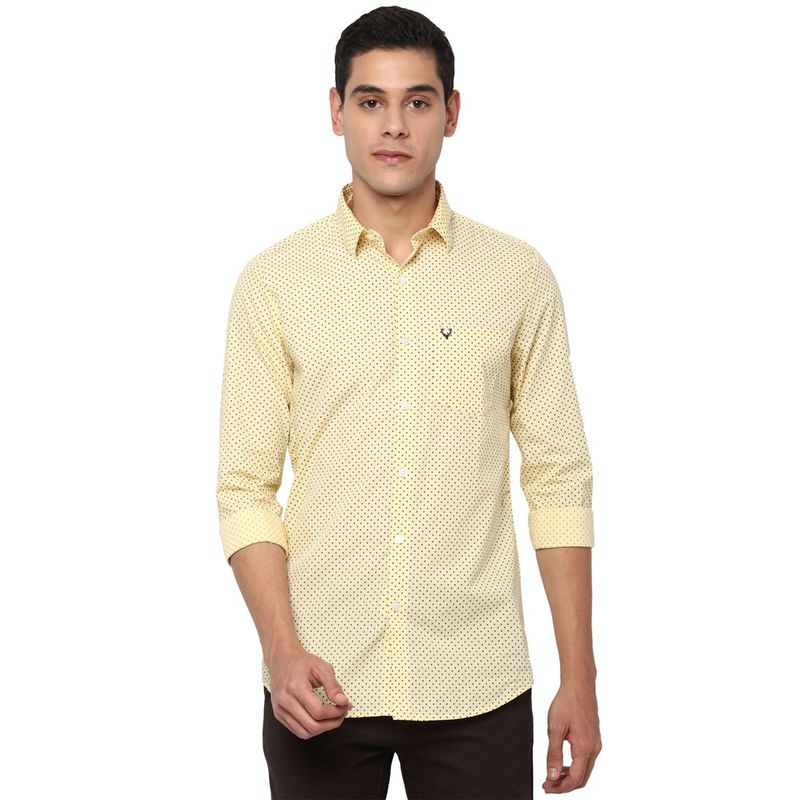 Buy Allen Solly Yellow Shirt Online