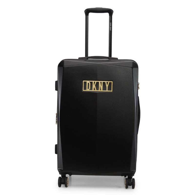 Buy DKNY What A Gem Black Colour Abs Hard Cabin 20" Luggage with Pouch ...