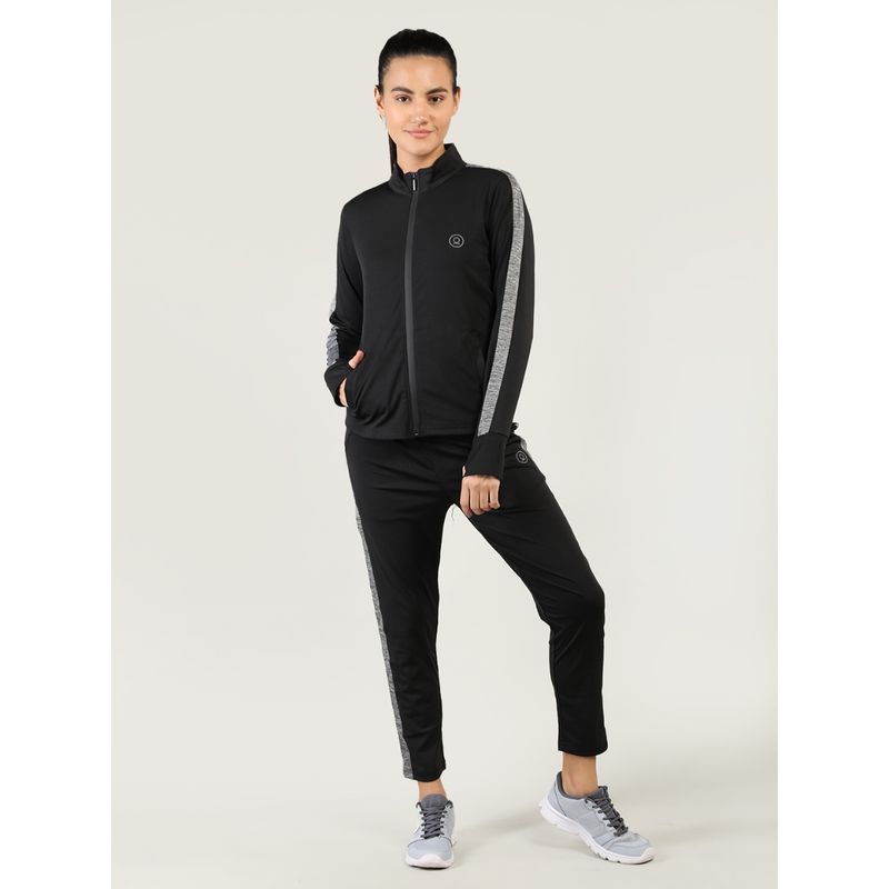 Buy CHKOKKO Black Women Sports Winter Track Suit (Set of 2) Online
