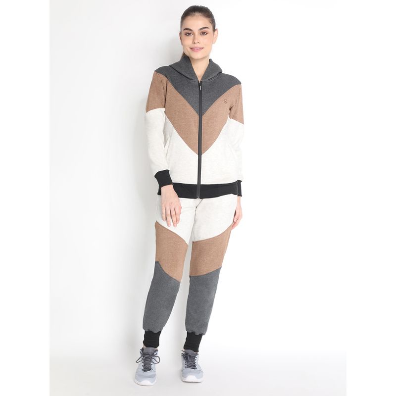 Buy CHKOKKO Multi-Color Women Winter Hooded Track Suit (Set of 2) Online
