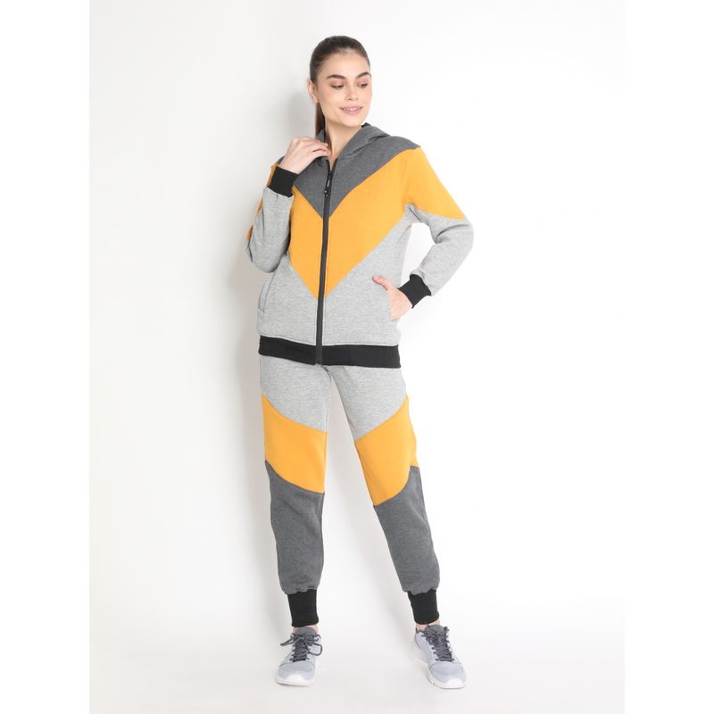Buy CHKOKKO Multi-Color Women Winter Hooded Track Suit (Set of 2) Online