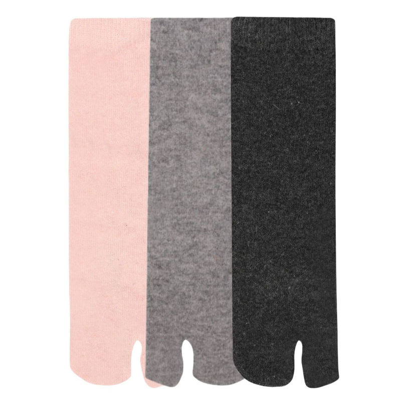 Buy NEXT2SKIN Woollen Ankle length Women Thumb Socks Pack of 3 (Skin ...
