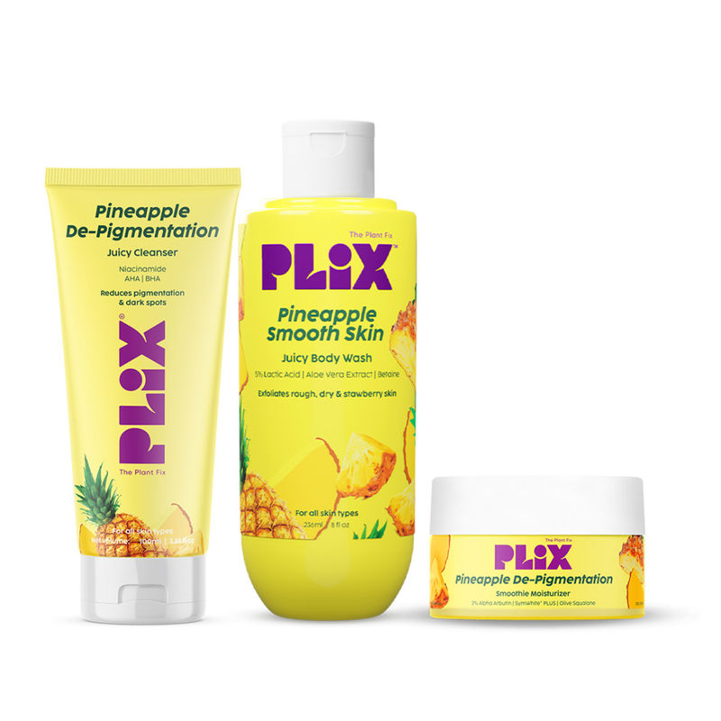 Buy Plix Pineapple Duo With Body Wash & De-Pigmentation Facewash Online