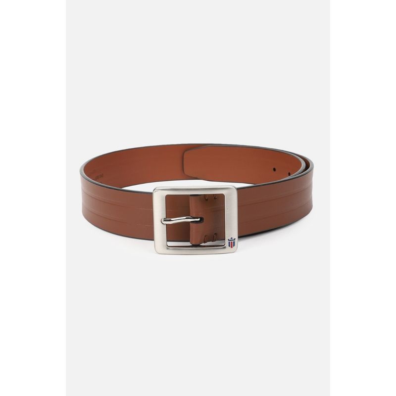 Louis Philippe Men Tan Solid Genuine Leather Casual Belt: Buy Louis ...