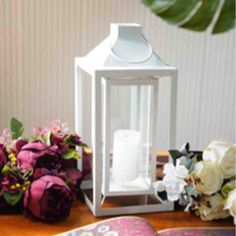 Buy Folkstorys White Greek Metal Lantern Online