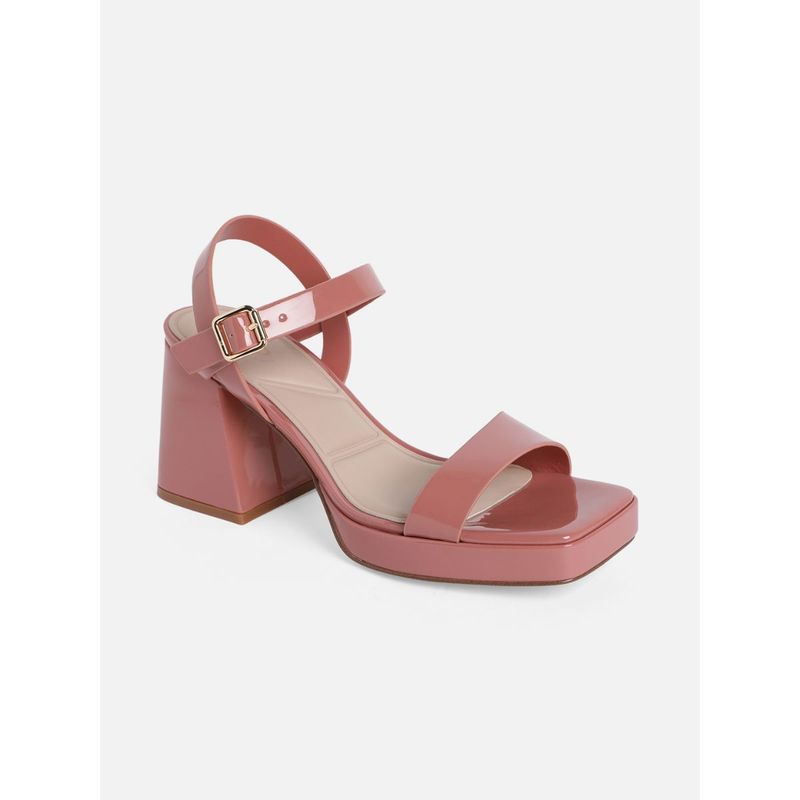 Buy Aldo Womens Block Heels Sandals Dark Beige Online