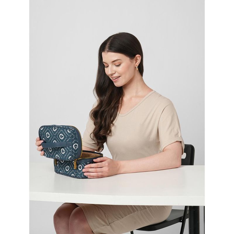 Buy Caprese Women Florida Navy Small Vanity Bag Online