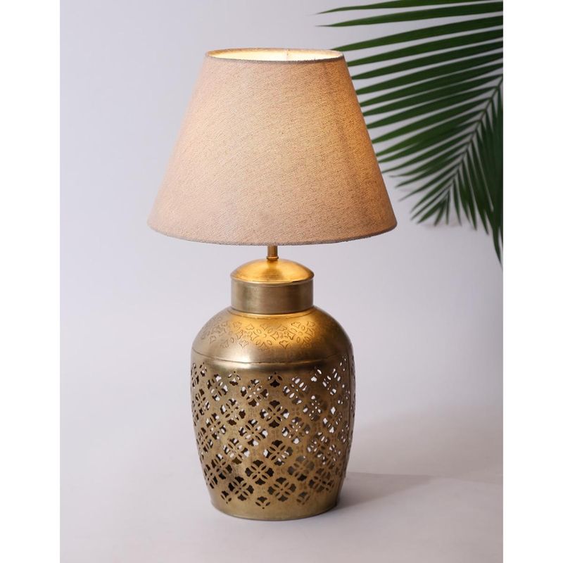Buy Fabindia Akalpa Gold Table Lamp Online
