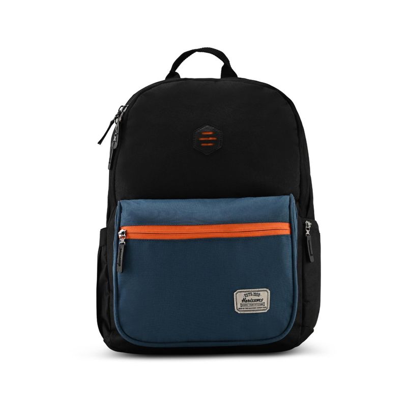 Buy Harissons Zing Colorblock Black Medium Backpack Online