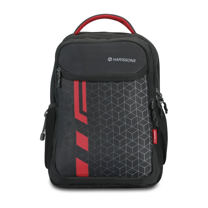 Buy Harissons Laser Geometric Black Medium Backpack Online