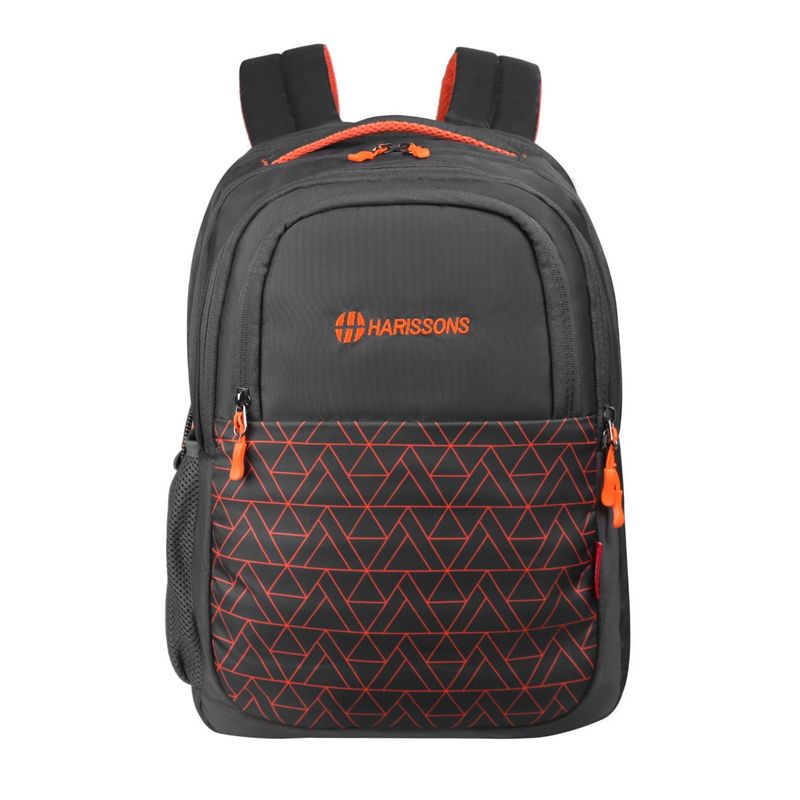 Buy Harissons TRIGON Geometric Grey Medium Backpack Online