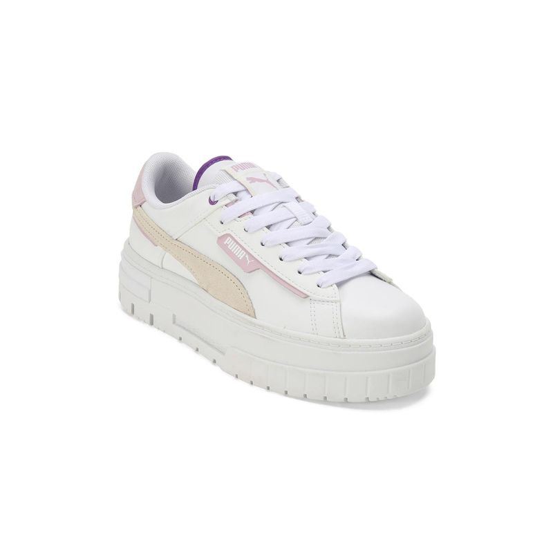 Buy Puma Mayze Crashed Women White Sneakers Online