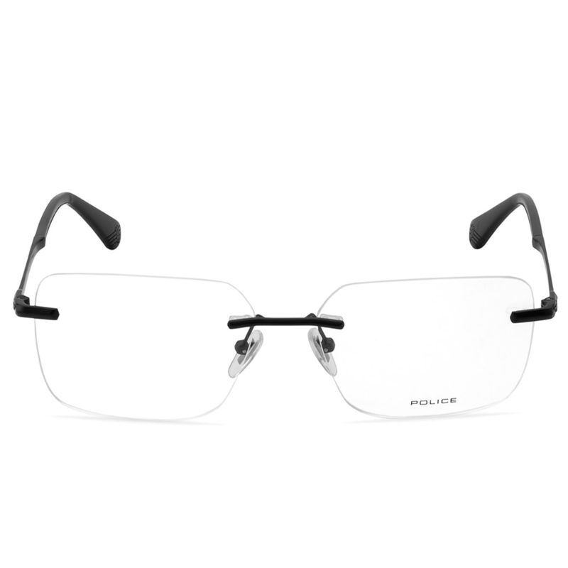 Buy Police Men Half Rim Black Metal Frames - VPLN13K57530FR (57) Online
