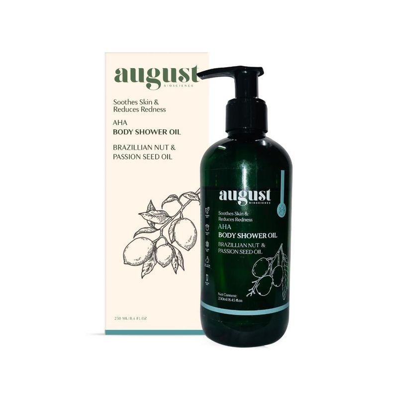 Buy August Bioscience AHA Body Shower Oil Online