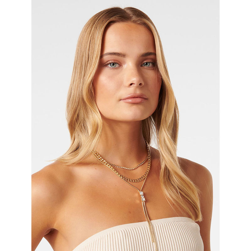 Buy Forever New Signature Laurie Layered Tassel Stone Necklace Online