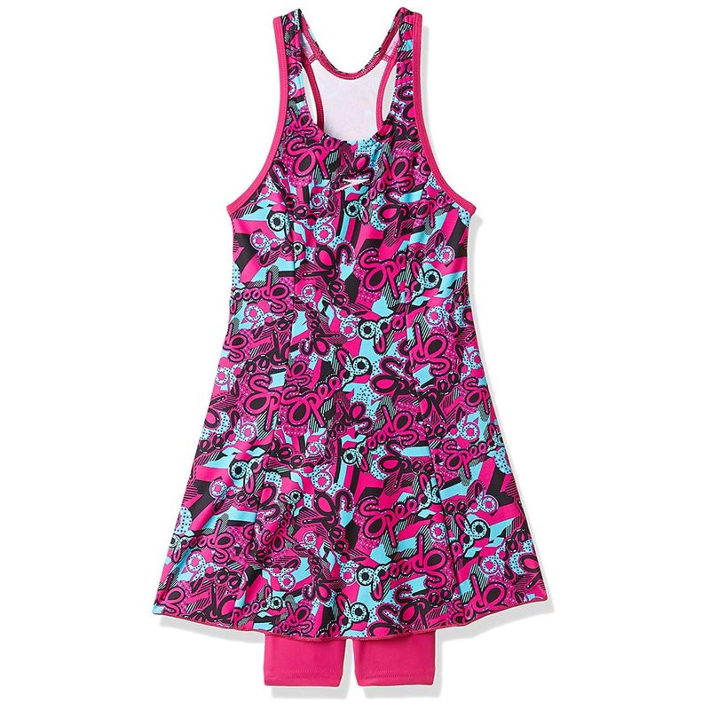 Buy Speedo Astropop Aop Racerback Swimdress - Pink Online