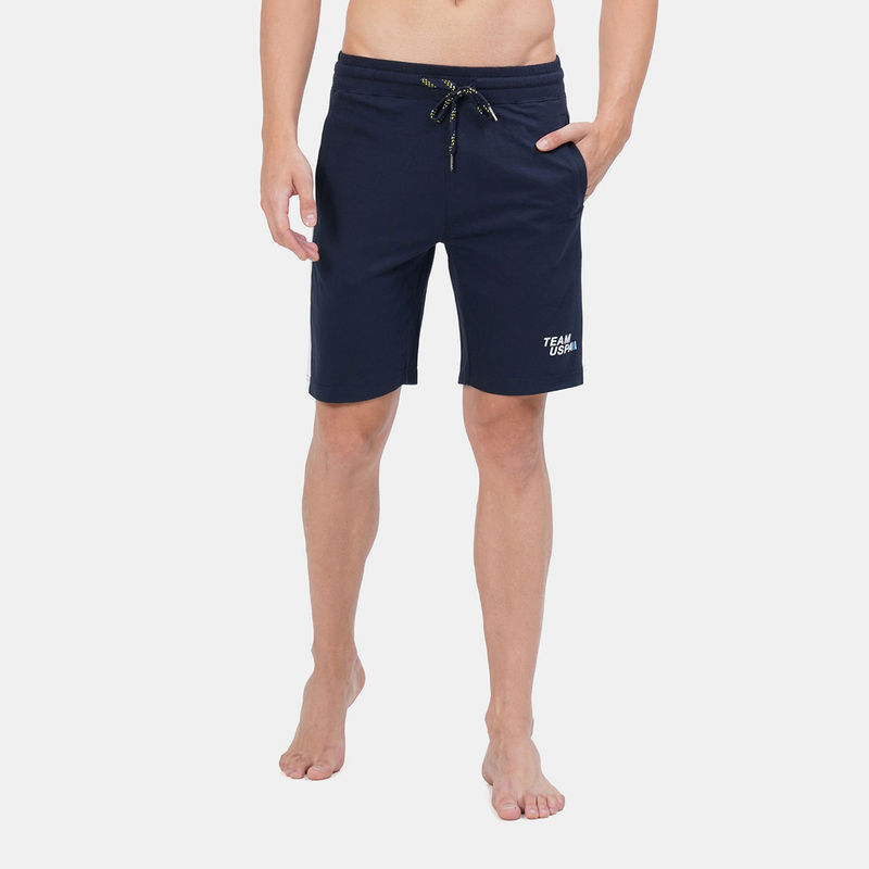 Buy U.S. POLO ASSN. Men Navy Iyar Mid Rise Solid Shorts Online Buy U.S. POLO ASSN. Men Navy Iyar Mid Rise Solid Shorts Online