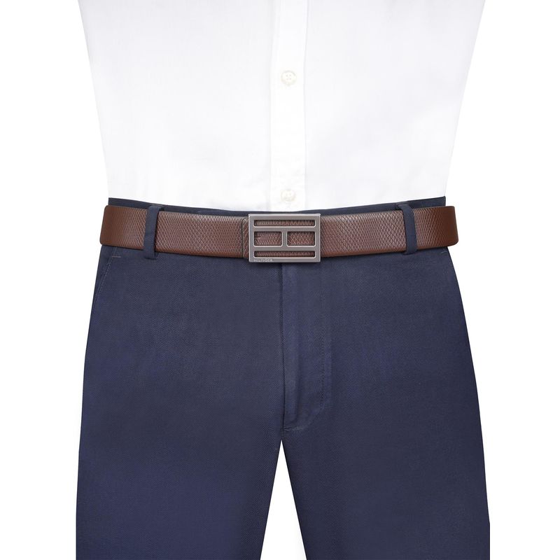 Buy Tommy Hilfiger Mens Leather Reversible Belt Hillaby - Brown & Black ...