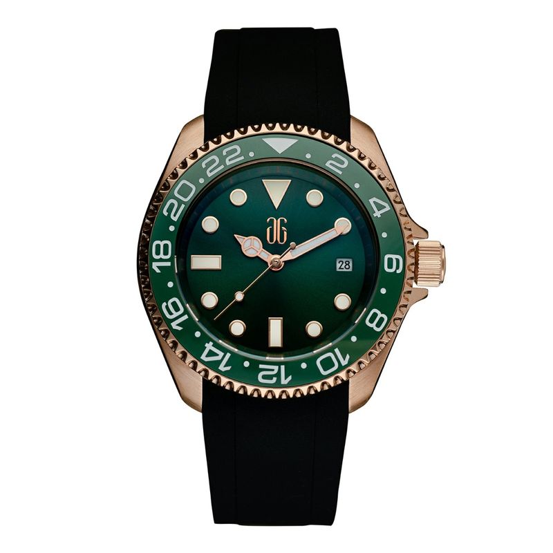 Buy Aries Gold AG Collective Automatic Green GMT Round Dial Men's Watch ...