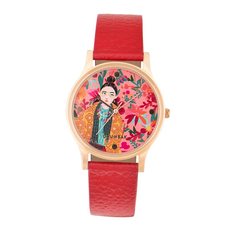 Buy Chumbak Serial Chiller Wrist Watch - Red Online