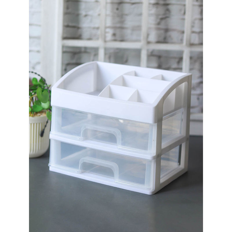 Buy Voncasa Two Layer White Mini Drawer Online