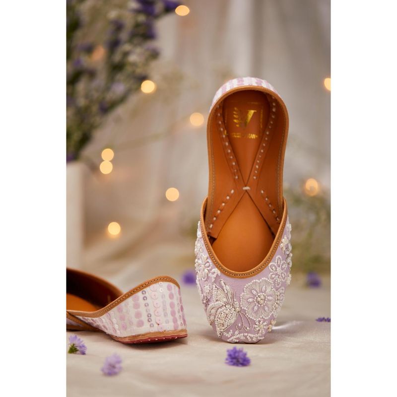 Buy House of Vian Zariza Lavender Juttis Online