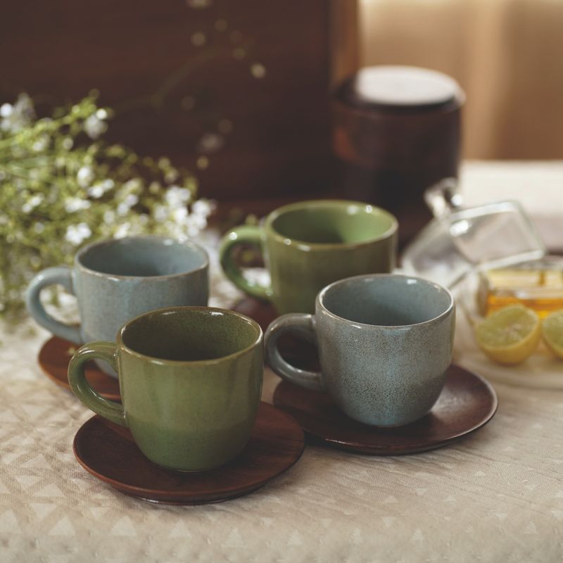Courtyard Bhor Tea Jade Cups (Set of 2): Buy Courtyard Bhor Tea Jade ...