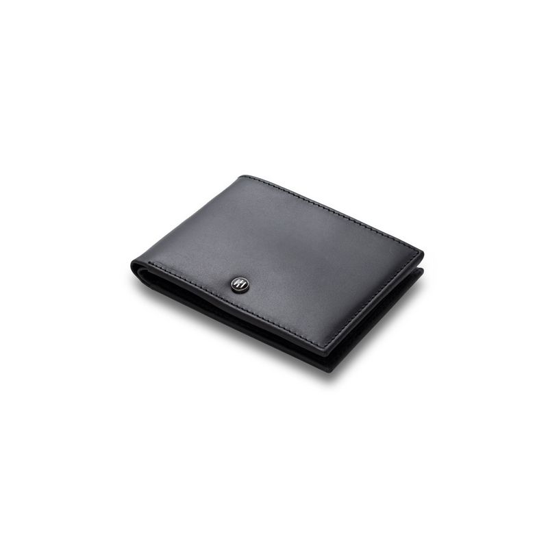 Buy HALDEN Men Black Leather Solid Wallet Online
