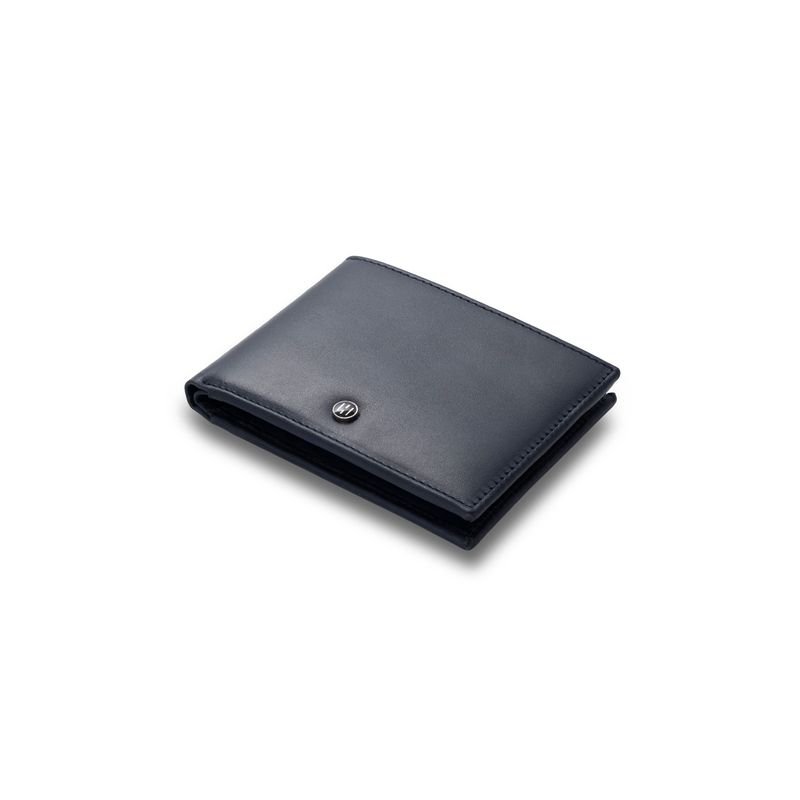 Buy HALDEN Men Navy Blue Leather Solid Wallet Online