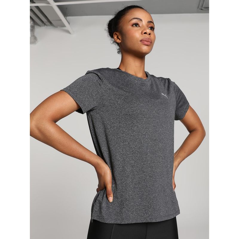 Puma Run Favourite Heather Women Grey T-Shirt: Buy Puma Run Favourite ...