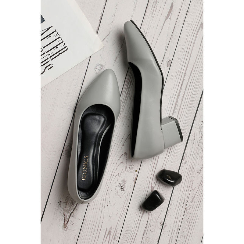 Iconics Grey Women Solid Ballerinas: Buy Iconics Grey Women Solid ...