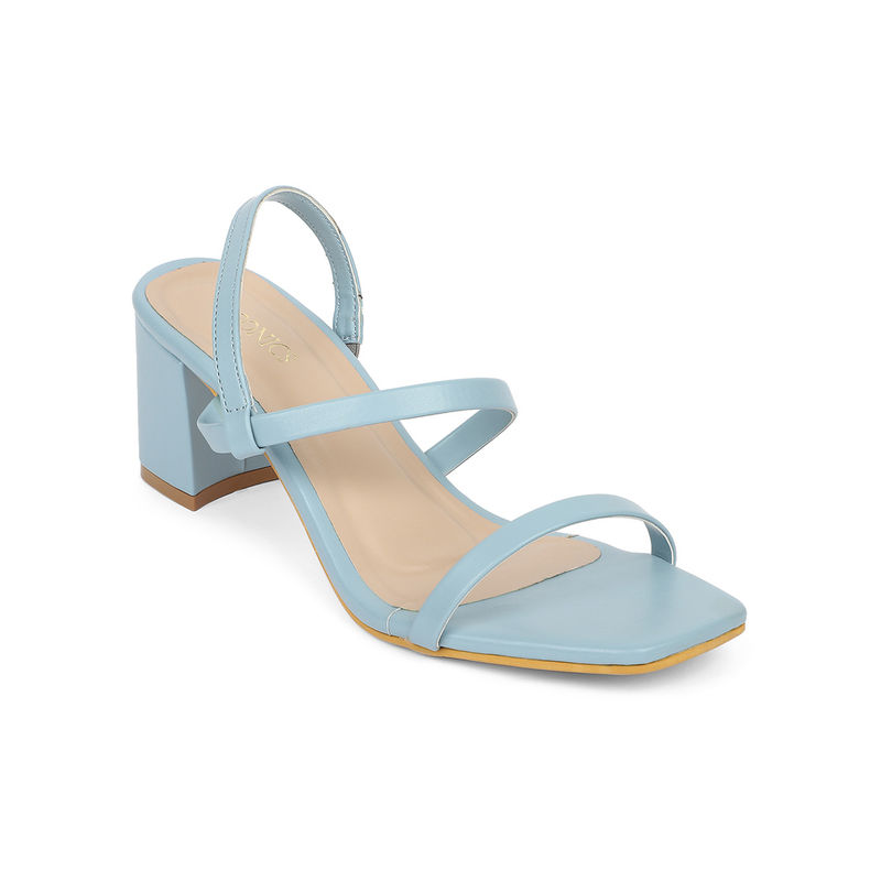 Buy Iconics Sky Blue Women Solid Sandals Online