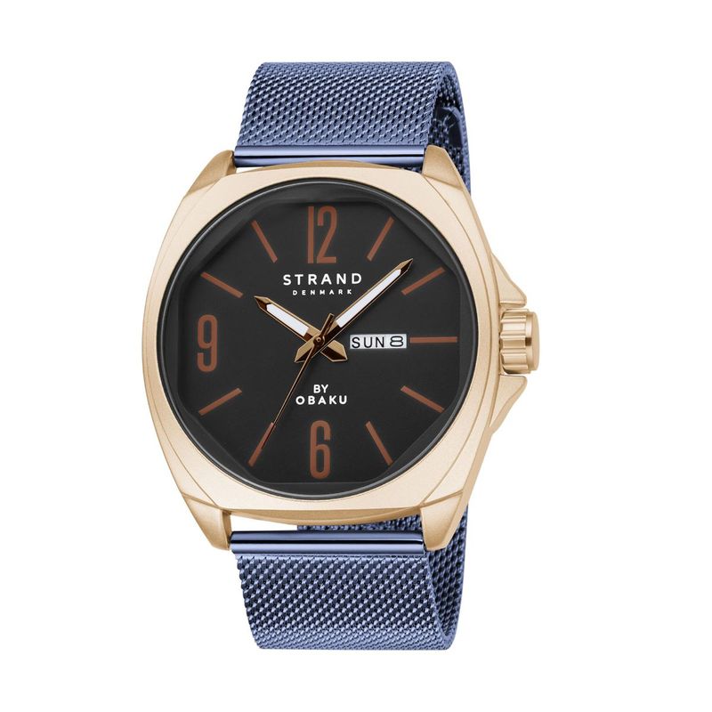 Buy Strand By Obaku Douglas Ocean Blue Dial Quartz Watch For Men ...