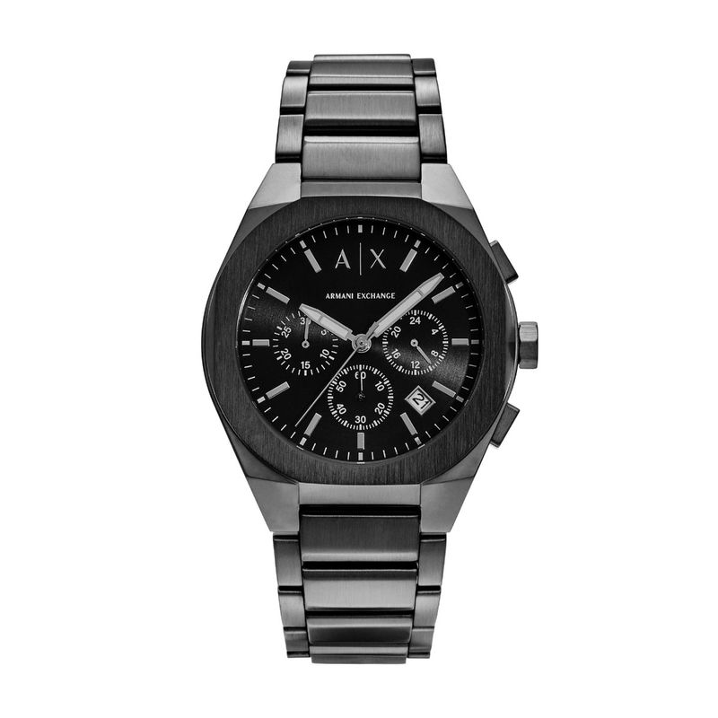 Buy ARMANI EXCHANGE Men Black Dial Round Stainless Steel Watch - AX4183 ...