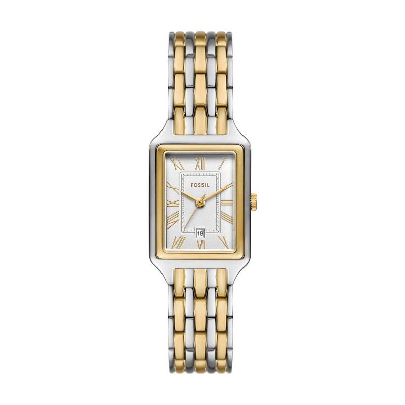 Buy Fossil Women Silver Dial Rectangular Stainless Steel Watch - ES5368 ...