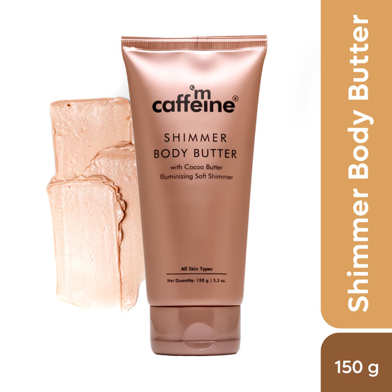 Buy MCaffeine Shimmer Body Butter with Cocoa Butter for Shimmery ...