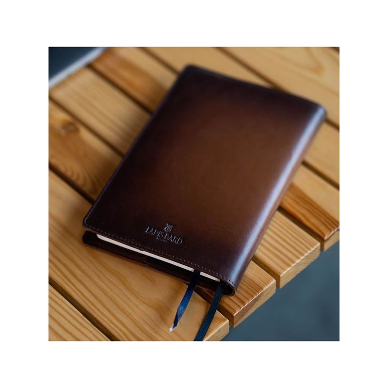 Buy Lapis Bard A5-Size Leather Notebook Jacket - Cognac Online