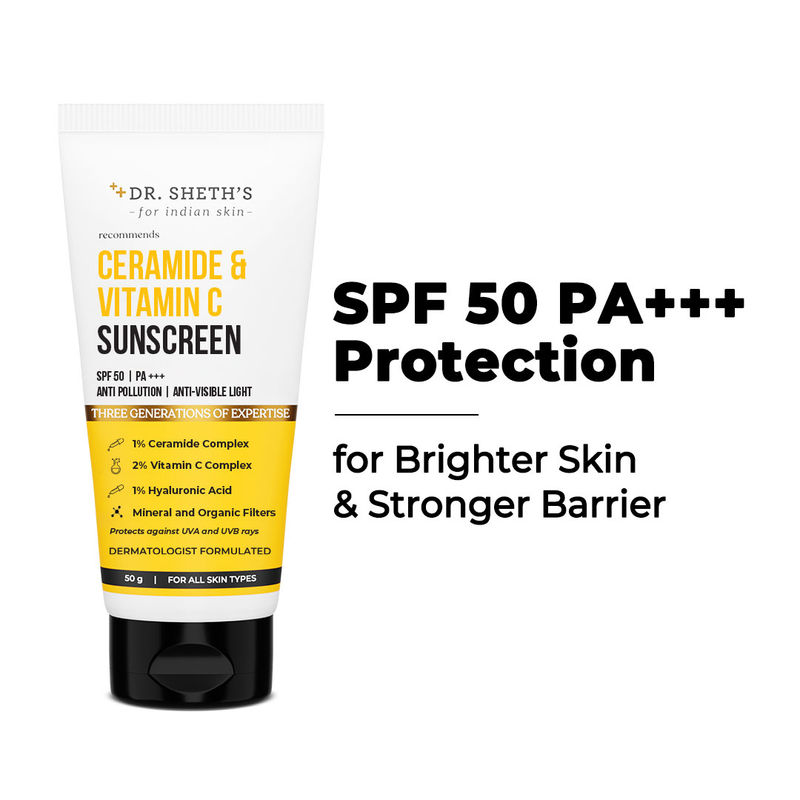 Buy Dr. Sheth's Ceramide & Vitamin C Sunscreen Online