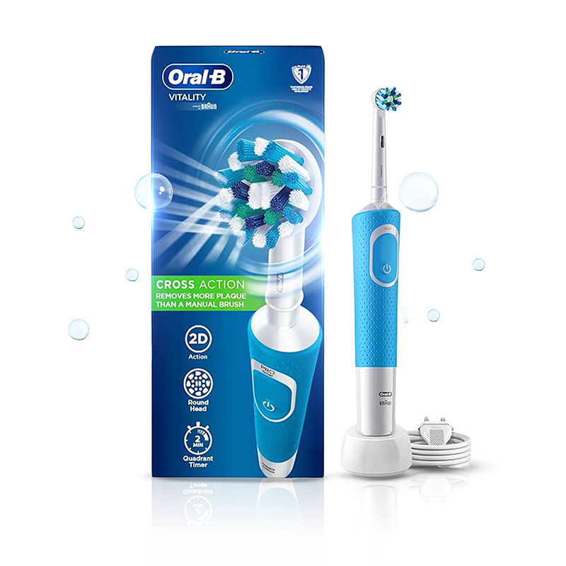 Buy Oral-B Blue Vitality Cross Action Electric Rechargeable Toothbrush ...