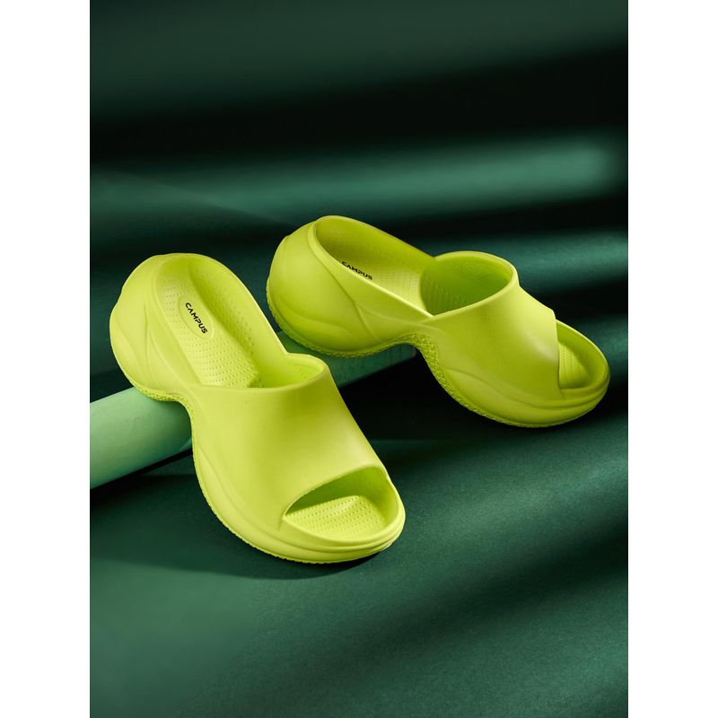Buy Campus GCW-7008 Green Women's Sliders Online