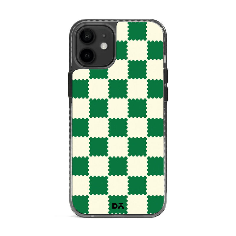 Dailyobjects Green Checkerboard Stride 2 0 Case Cover For Iphone 12 6 1 Inch Buy Dailyobjects